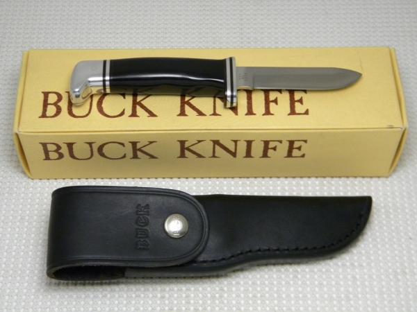 Buck 116 USA Black Caper Fixed Blade Hunting Sheath Knife in Box - Pre-1986