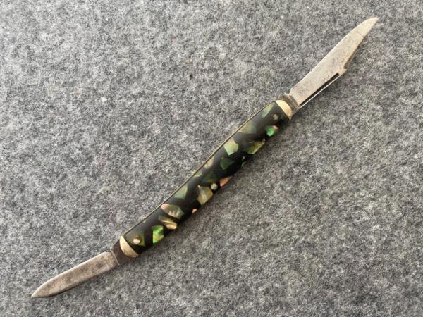 IMPERIAL PROV. R.I. Abalone Chip Serpentine Pen Knife