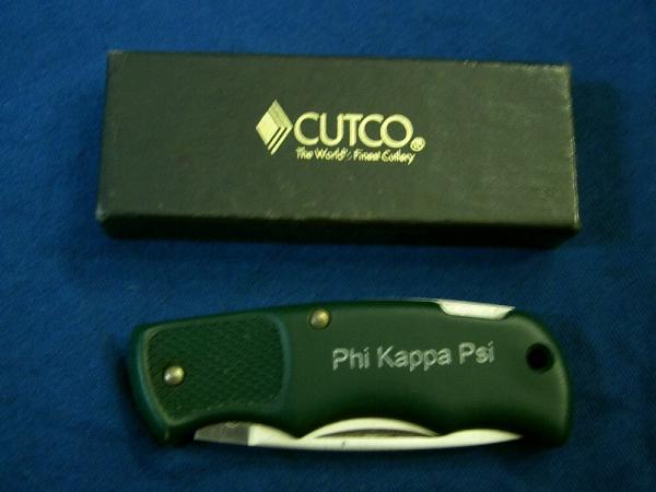 CUTCO 1886 USA PHI KAPPA PSI SERRATED LOCKBACK FOLDING POCKET ONE HAND ...