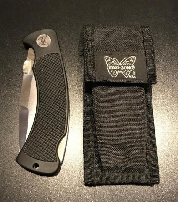 NOS VTG 1990s Benchmade Monarch Lockback & Sheath