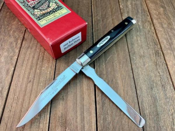Robeson Mastercraft by Queen Doctor’s Knife Buffalo Horn 1 of 200