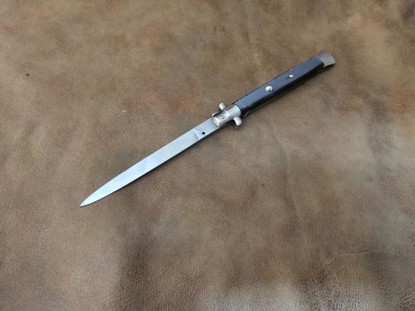 13" transitional stiletto black pearlex switchblade
