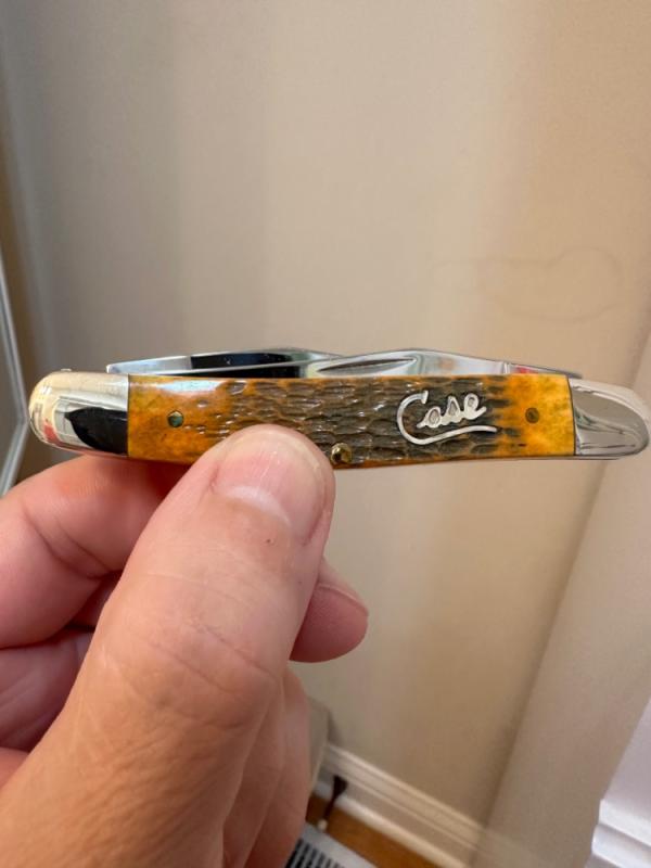 2003 Case Silver Script Muskrat w/Autumn Handles. One of the Prettiest ...