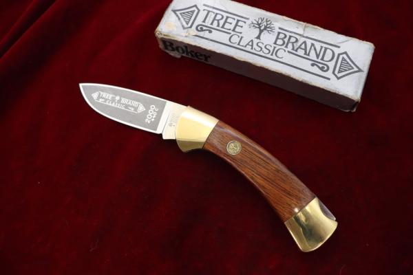 Boker Tree Brand Classic 2000 Wood Lockback Folding Knife Solingen Germany