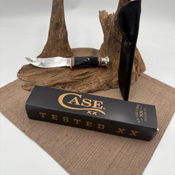 Case XX Hunter 10" Fixed Swept Skinner Black Buffalo Horn Handle Knife ...