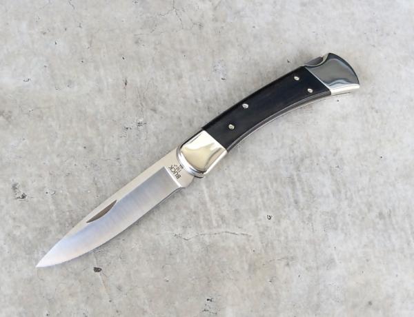Buck 110 Folding Hunter Knife - Nickel Silver S30V Drop Point Blade - NEW
