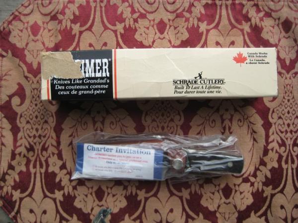 Schrade USA 152OT Sharpfinger Fixed Blade Like New