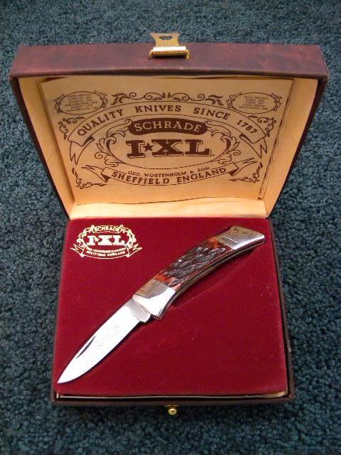Schrade Wostenholm IXL Sheffield England Bone Lockback - MIB