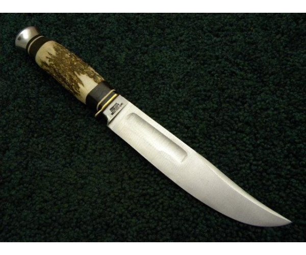 Carl Schlieper Solingen Germany Eye Brand Jim Bowie Stag Sheath Knife