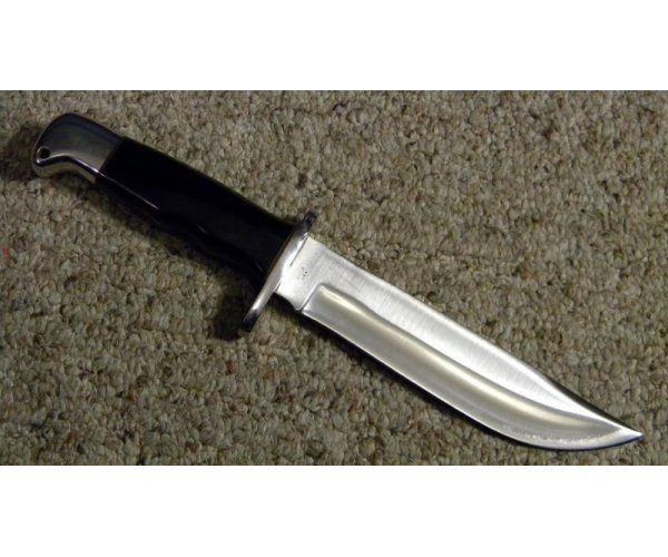 Buck 124 USA Frontiersman Fixed Blade Hunting Sheath Knife c.1968-1973