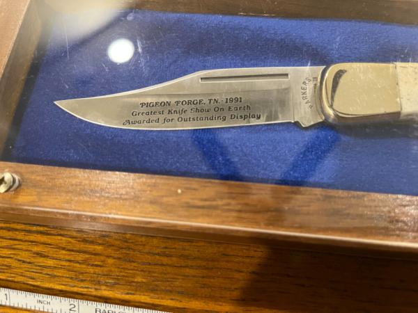 Parker Clip Point Lockback Folding Knife w/Stag Scales Pigeon Forge ...