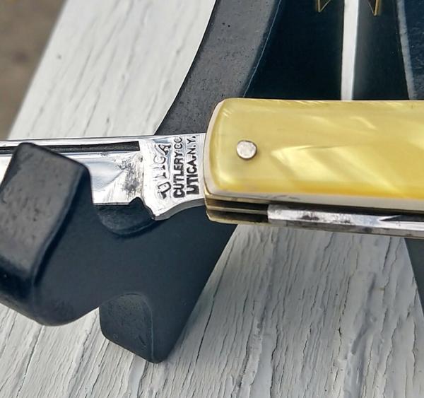 Vintage Utica Cutlery NY Pocket Knife With Corkscrew