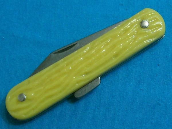 VINTAGE YELLOW COLONIAL LOCKBACK PROV USA EQUAL END CIGAR FOLDING ...