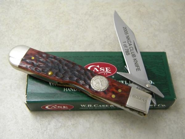Case XX Bone 6111 1/2L 2005 NKCA Club Cheetah Lockback Knife