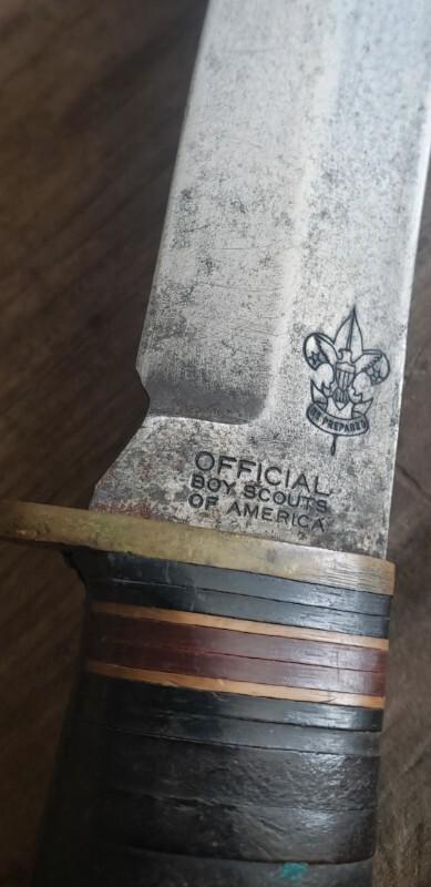 Western Official Boy Scouts of America Sheath Knife - L66 - BSA 1378