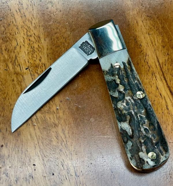 A. Wright & Son, Traditional Barlow pocket knife with Wharncliffe blade ...