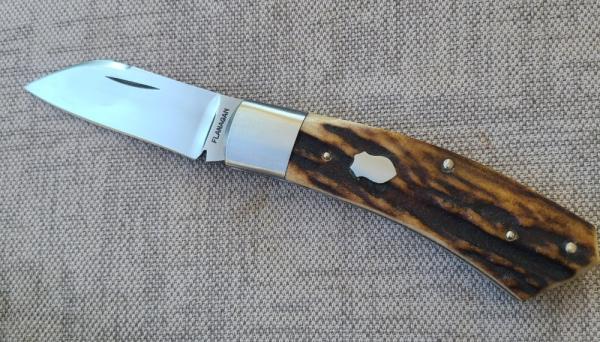 Burt Flanagan Stag Dino...4" closed...Cpm154...all integral...Texas ...