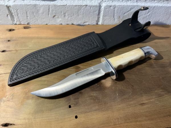 Buck USA 119 White Bone Handles