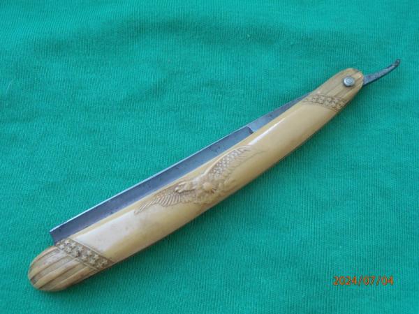 Griffon Cutlery Works Razor American Eagle Design