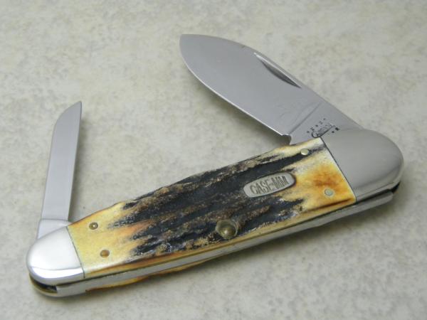 Case MM USA 2000 Stag 5270 SS Millennium Sleeveboard Sunfish Knife