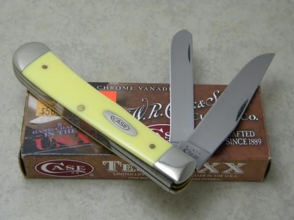 Case XX USA 2011 Yellow 3254 CV Trapper Knife in Box