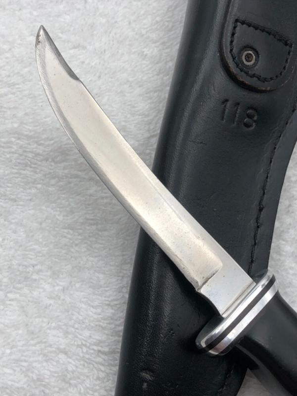 Vintage Buck Pre-1986 Personal Fixed Blade Sheath Knife Made In USA ...