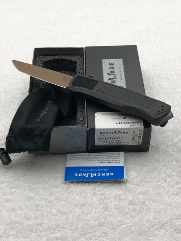 Benchmade Shootout 5370FE Prototype Double Action Out The Front ...