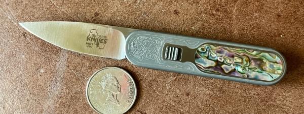 Beautiful Small Custom Or Prototype Switchblade Knife, 90’s California ...