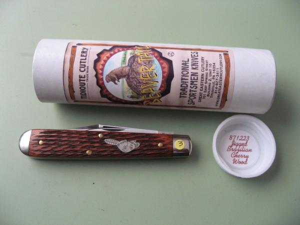GEC 871223 ENGLISH JACK BEAVER TAIL JIGGED BRAZILIAN CHERRY #3