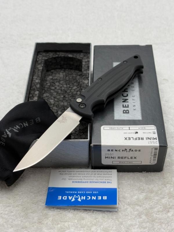 Benchmade 2551 Mini Reflex Push Button Automatic With Integrated Safety ...