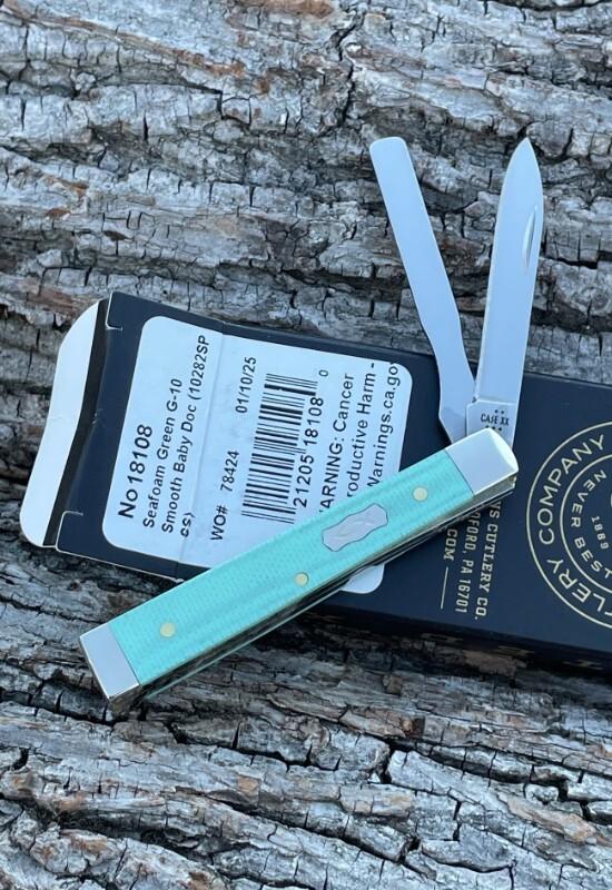 CASE XX ** 2025 SEAFOAM GREEN G10 ICHTHUS SHIELD SMOOTH BABY DOC