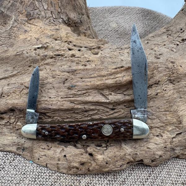 Boker Tree Brand 2-blade Pen Knife Germany Pocket Knife Jigged Bone ...