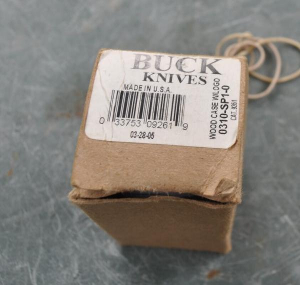 Buck 100 Years 309 three Blade Delrin Mint ion Original Wooden Box ...
