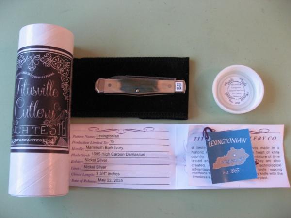 DANIELS FAMILY KNIFE BRANDS-TITUSVILLE CUTLERY-LEXINGTONIAN-MAMMOTH ...