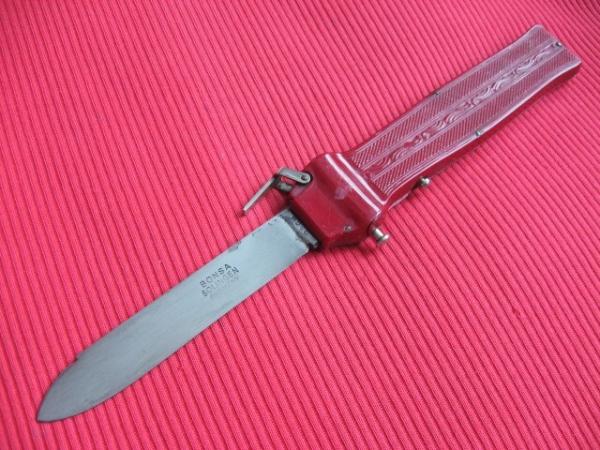 Vintage BONSA Solingen Germany Trap Door OTF Switchblade Knife