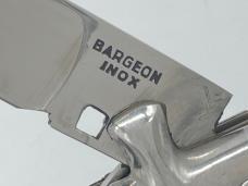 1960s BARGEON INOX France Large Black Switchblade Automatic