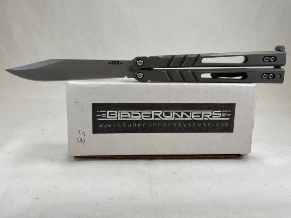 BLADE RUNNER SYSTEMS (BRS) ALT w/ Clip Alpha Beast Balisong Butterfly ...