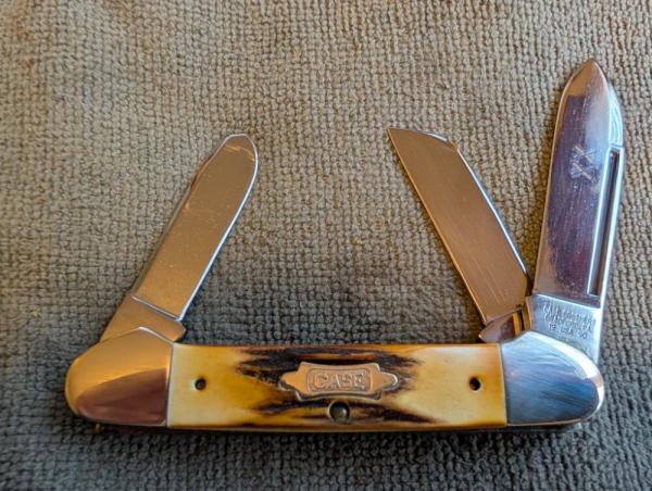 1990 Case Classic Stag Gunboat. No cracks. Blades all in excellent ...