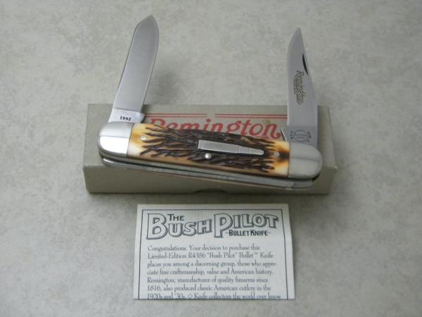 Remington UMC USA 1993 Delrin R4356 Bullet Bush Pilot Knife in Box