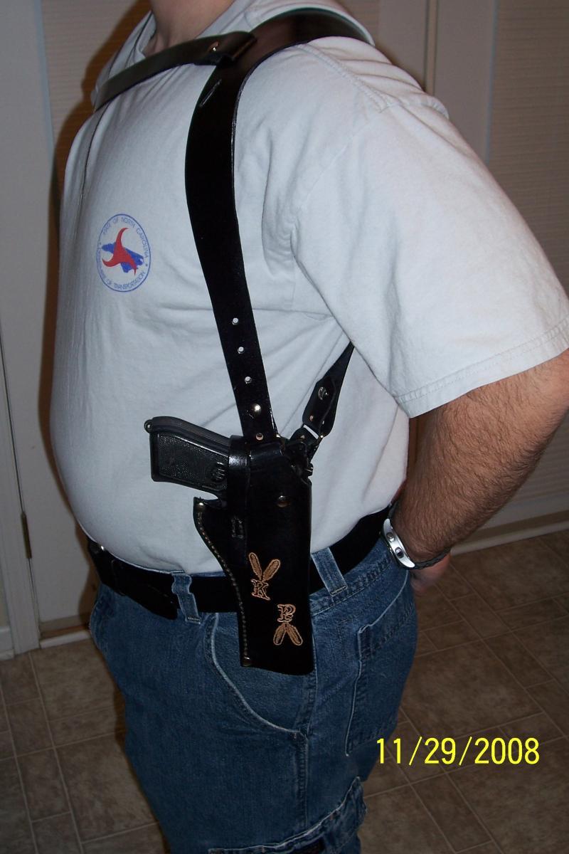 Handmade Leather Shoulder Gun Holster - See Gun List Below