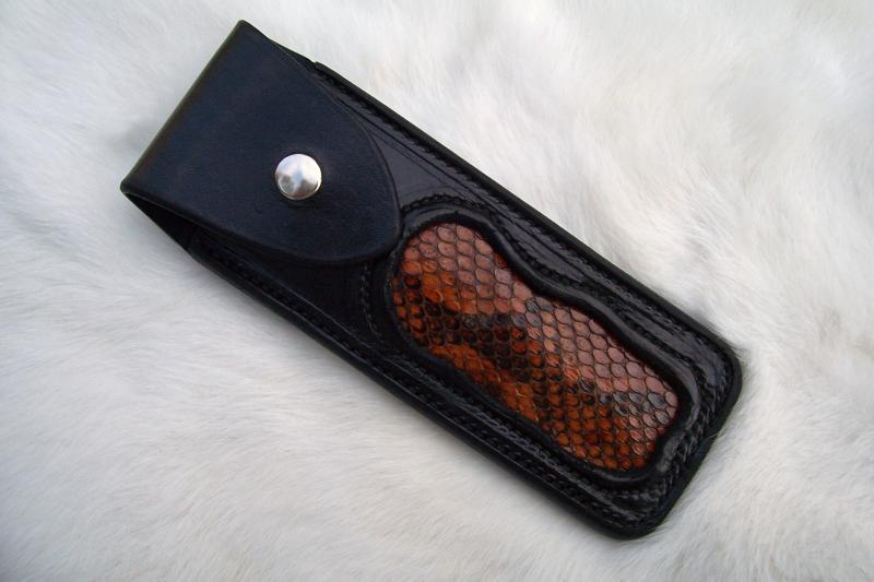 Handmade Leather Pocket Knife Case Upright & Sideways - REAL Python ...
