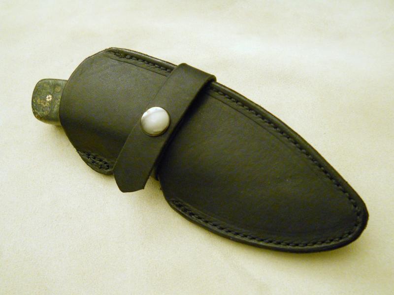 Custom Leather Knife Sheath For 5" Fixed Blades