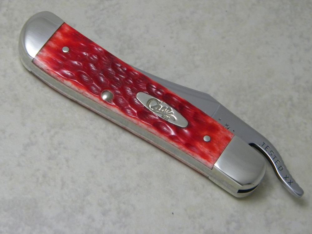 Case XX USA 2010 Dark Red Bone 61953L SS Russlock Knife in Box