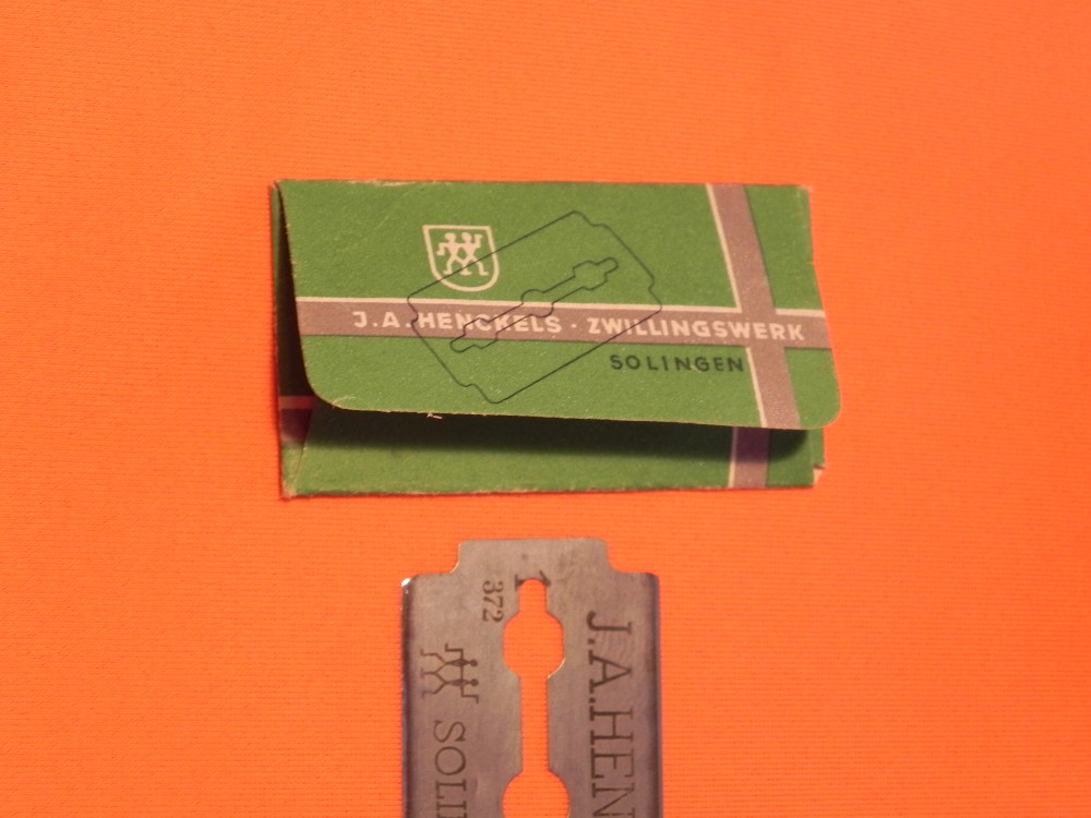 J A Henckels Razor Blade -1 Packet of 10 Zwillings "GRUN" #372 ...