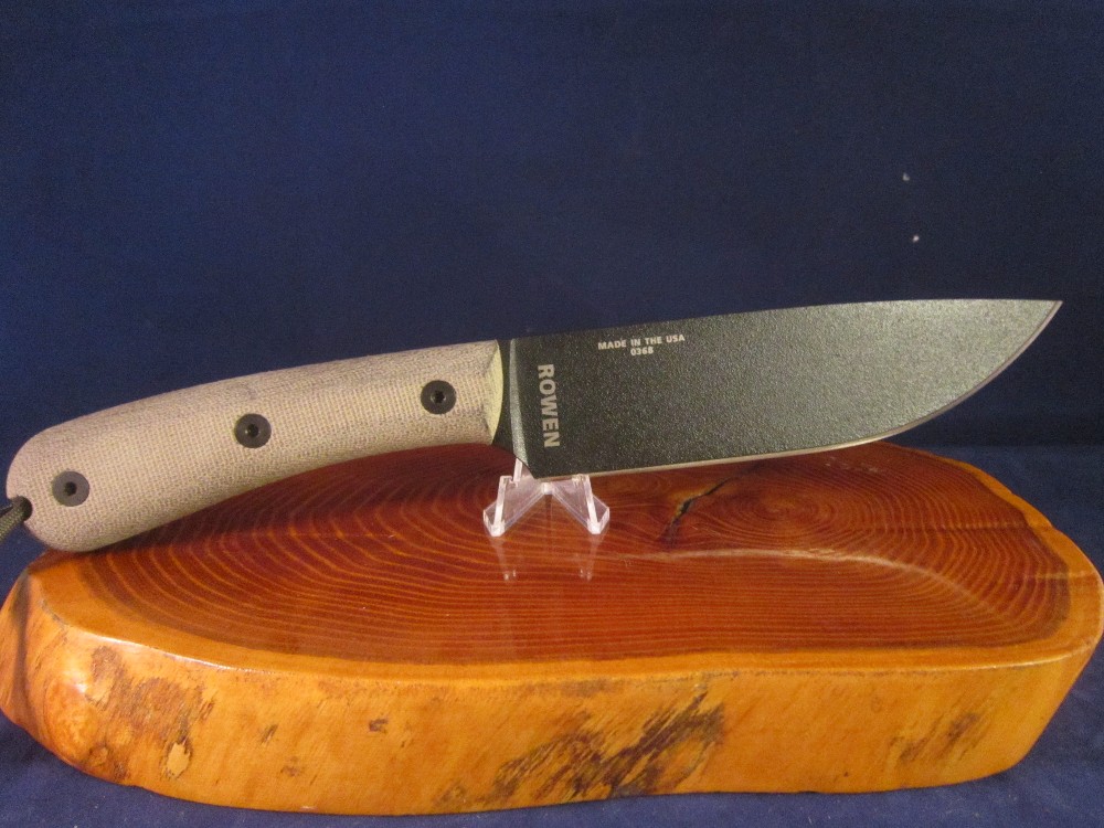 ESEE 6 HM knife with leather sheath. Bushcraft Style