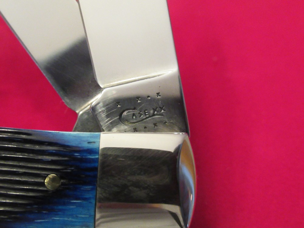 Case XX 2001 Blue Bone Trapper Pattern # 6254 SS