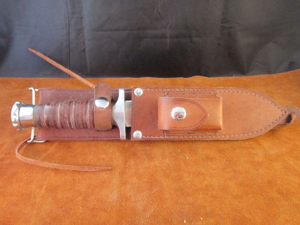 1970's Garcia Survival Knife NOS - includes Survival kit and handbook NOS