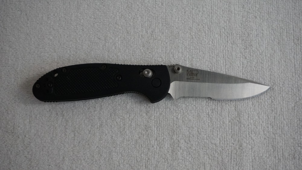 BENCHMADE USA 556 MEL PARDUE 154CM MINI GRIPTILIAN W/SATIN COMBO BLADE ...