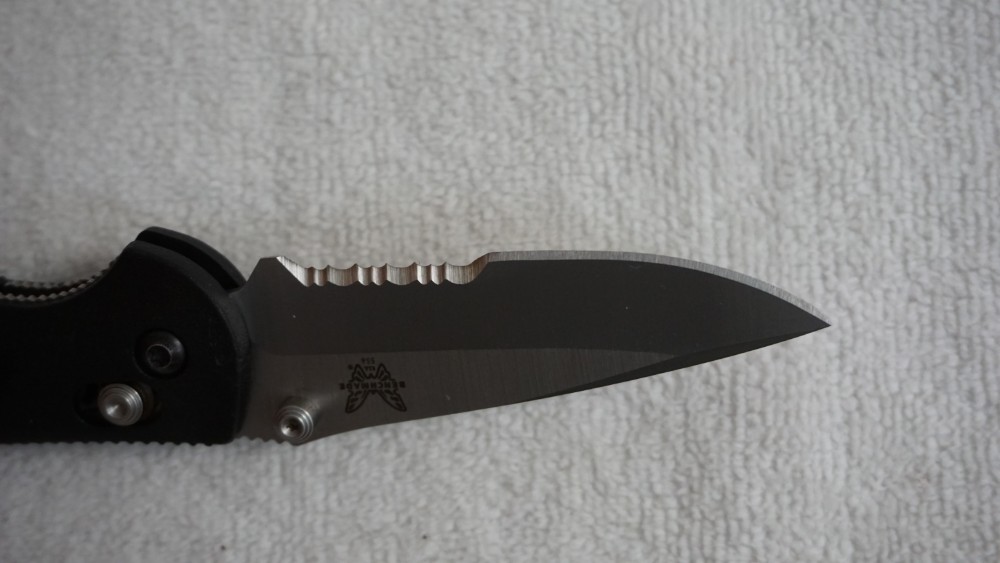 BENCHMADE USA 556 MEL PARDUE 154CM MINI GRIPTILIAN W/SATIN COMBO BLADE ...