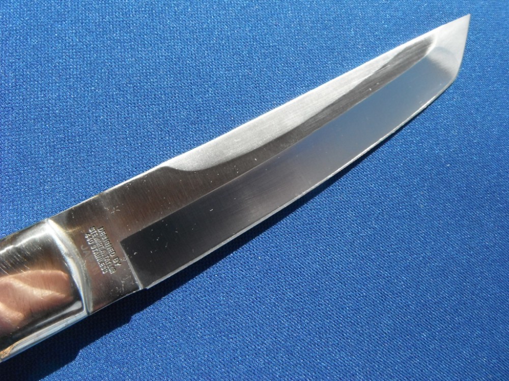 TAYLOR/SETO JAPAN BONE-STAG HANDLE 6.5" TANTO BLADE MILITARY~FIGHTING ...